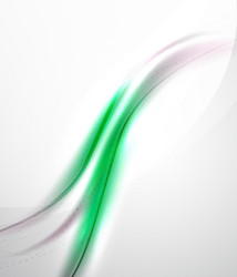 Futuristic green color in wave template Royalty Free Vector