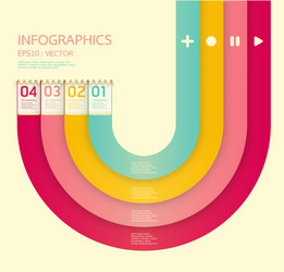 Modern soft color design template Royalty Free Vector Image