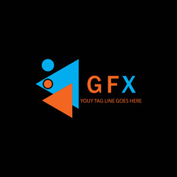 Gfx letter logo creative design with graphic Vector Image