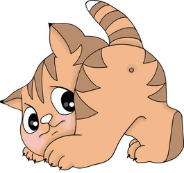 Police ginger character cartoon style Royalty Free Vector