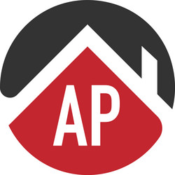 Initial letter ap building logo design template Vector Image