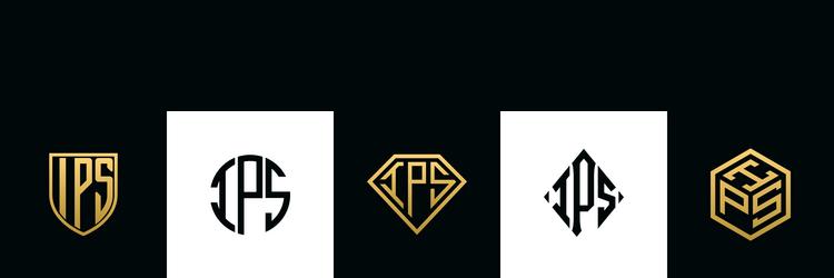 Initial letters inb logo designs bundle Royalty Free Vector