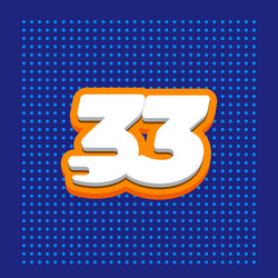 Number 33 Vector Images (over 730)