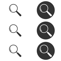 Search icon set Royalty Free Vector Image - VectorStock