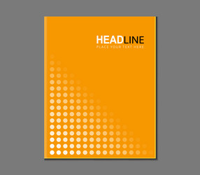 Creative booklet cover page design Royalty Free Vector Image