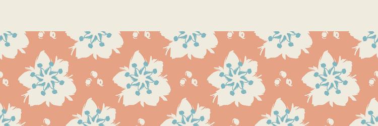 Gender neutral floral seamless border Royalty Free Vector