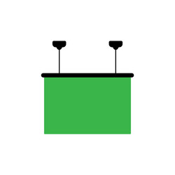 Green screen icon Royalty Free Vector Image - VectorStock