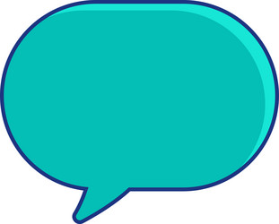 Cute love speech bubbles dialog chat box sticker Vector Image