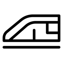 A high-speed commuter train eurostar Royalty Free Vector