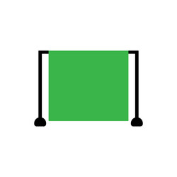 Green screen icon Royalty Free Vector Image - VectorStock