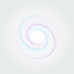 Abstract circle swirl background with space Vector Image