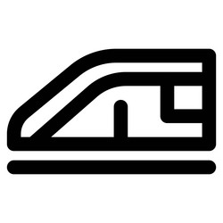 A high-speed commuter train eurostar Royalty Free Vector