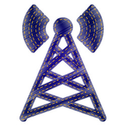 Antenna sign Royalty Free Vector Image - VectorStock