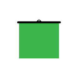 Green screen icon Royalty Free Vector Image - VectorStock