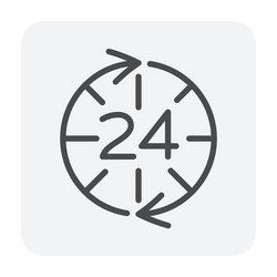 Parcel return service pixel perfect icon Vector Image