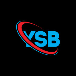 Ysb logo letter design Royalty Free Vector Image
