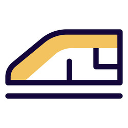 A high-speed commuter train eurostar Royalty Free Vector