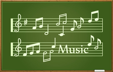 Chalkboard Music Vector Images (over 1,400)