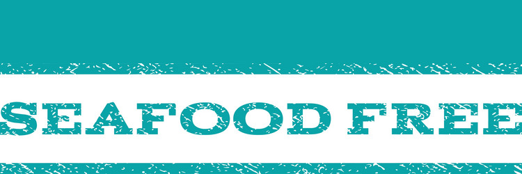 Seafood watermark stamp Royalty Free Vector Image