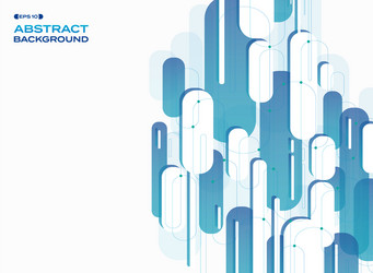 Abstract blue green tech hexagonal pattern Vector Image