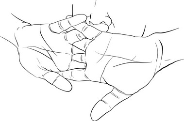 Cross finger Royalty Free Vector Image - VectorStock