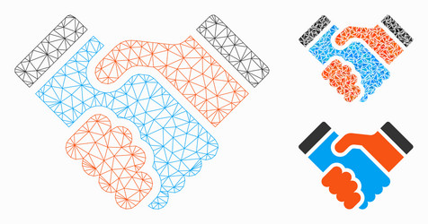 Polygon Hand Shake Vector Images (over 150)