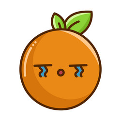 Orange Sad Face