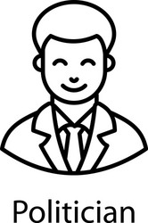 Politician ranking Royalty Free Vector Image - VectorStock