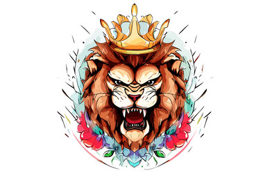 Angry Lion Crown Vector Images (over 150)