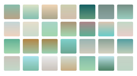 Mega set of green gradients shade combination Vector Image