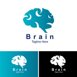 Safe brain logo design template Royalty Free Vector Image