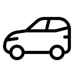 Compact car medium or small family vehicle Vector Image