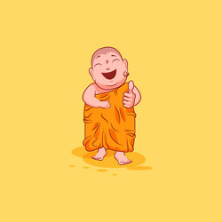 Emoji Cartoon Monk Vector Images (28)