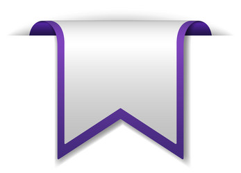 Violet banner design on white background Vector Image