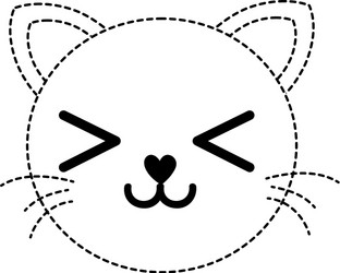 Cat Face Shape Vector Images (over 7,500)