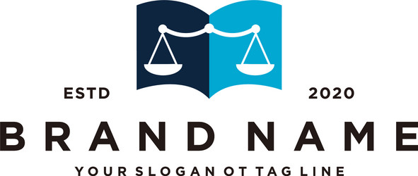 Cross with scales justice logo design Royalty Free Vector