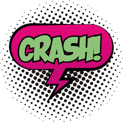 Speech bubble with zonk word pop art fill style Vector Image