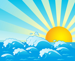 Water splash theme image 7 Royalty Free Vector Image