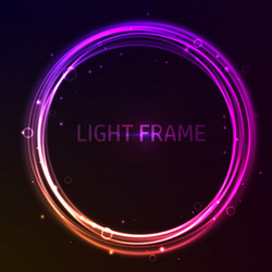 Colorful glowing frame Royalty Free Vector Image