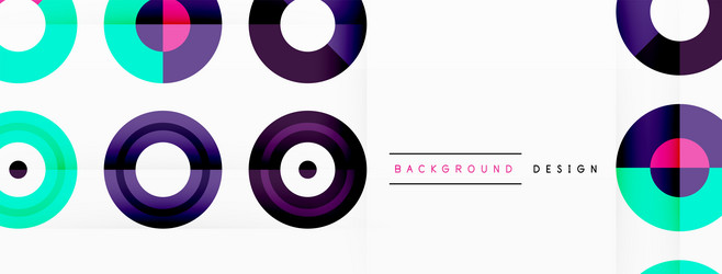Eye-catching background of colorful circles Vector Image