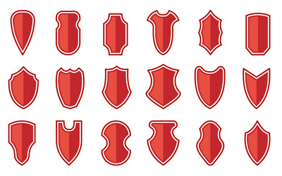Shield guard security heraldic royal safety sign Vector Image