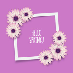 Spring flowers composition Royalty Free Vector Image