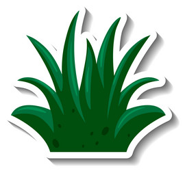 Clump of purple grass in cartoon style Royalty Free Vector