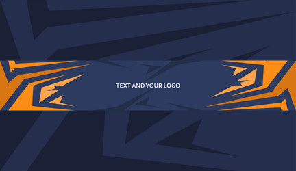 Youtube channel banner template with lines Vector Image