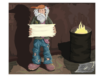 Homeless Black Man Vector Images (over 1,700)