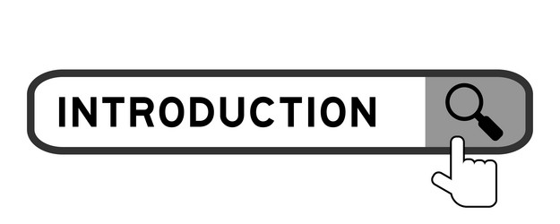 Envelope and letter sign with word introduction Vector Image