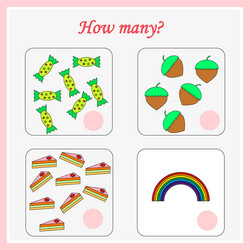 Worksheet mathematical puzzle game learning Vector Image