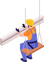 Ironworkers isometric Royalty Free Vector Image