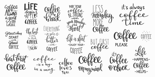 Coffee Quotes Vector Images (over 10,000)