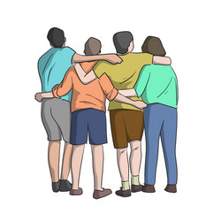 Friends Back View Vector Images (over 870)
